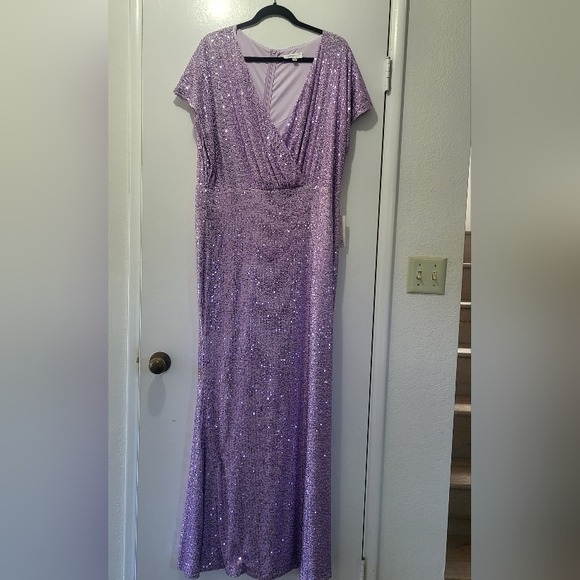Faeriesty | Dresses | Nwt Faeriesty Purple Sequins Dress Xl | Poshmark